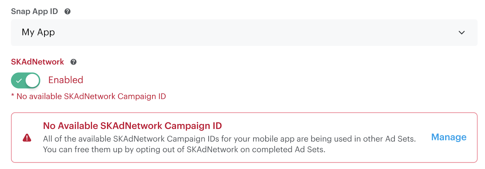 SKAdNetwork Campaign Setup