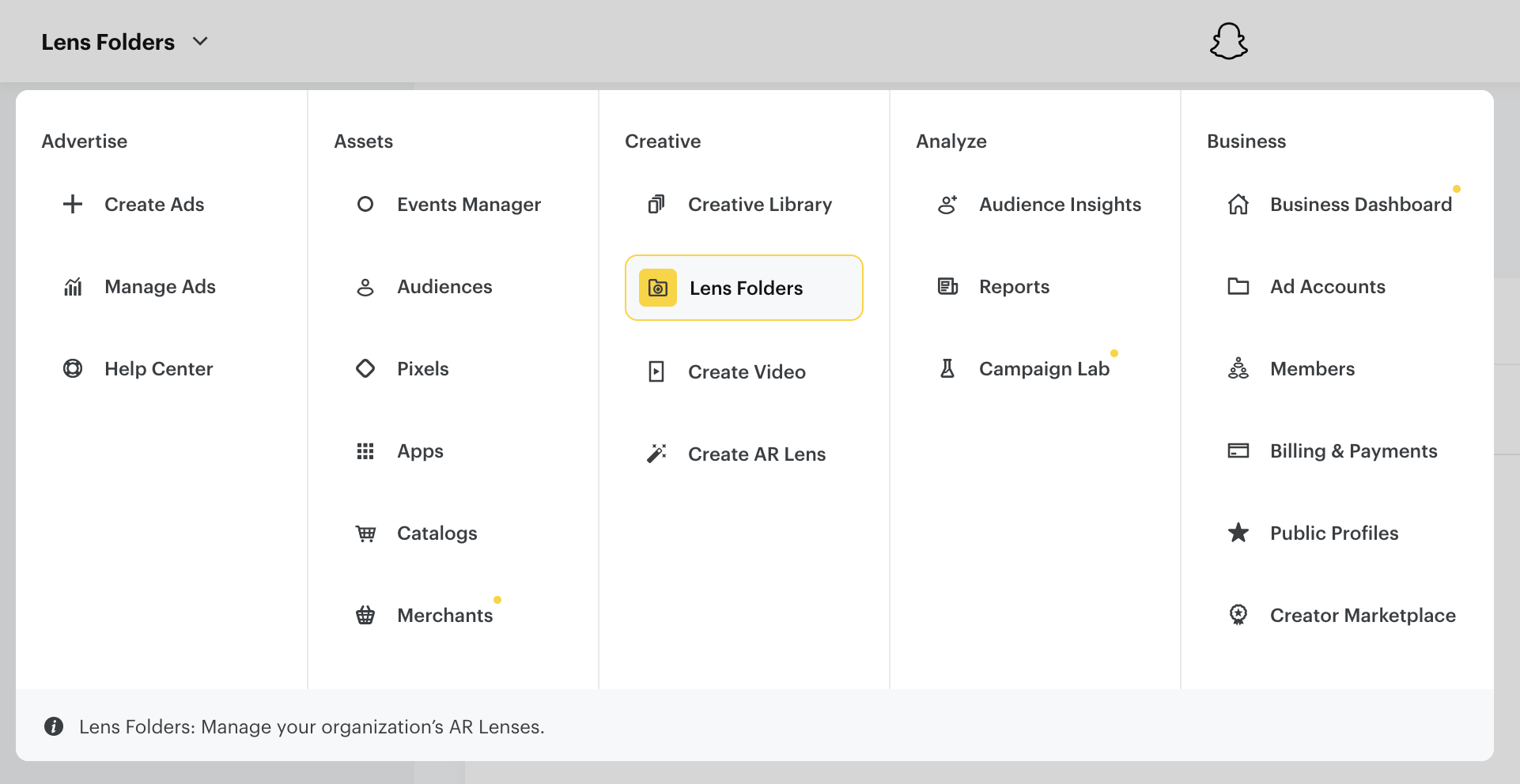What are Lens Folders?