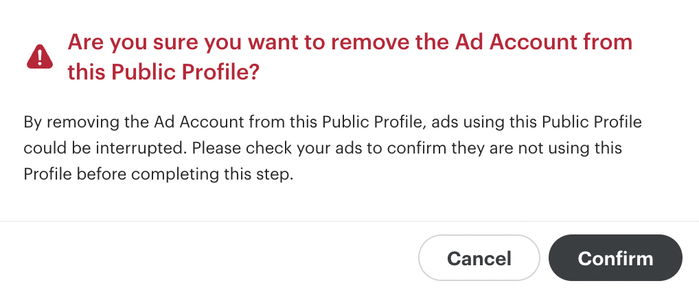 Link an Ad Account to Your Public Profile