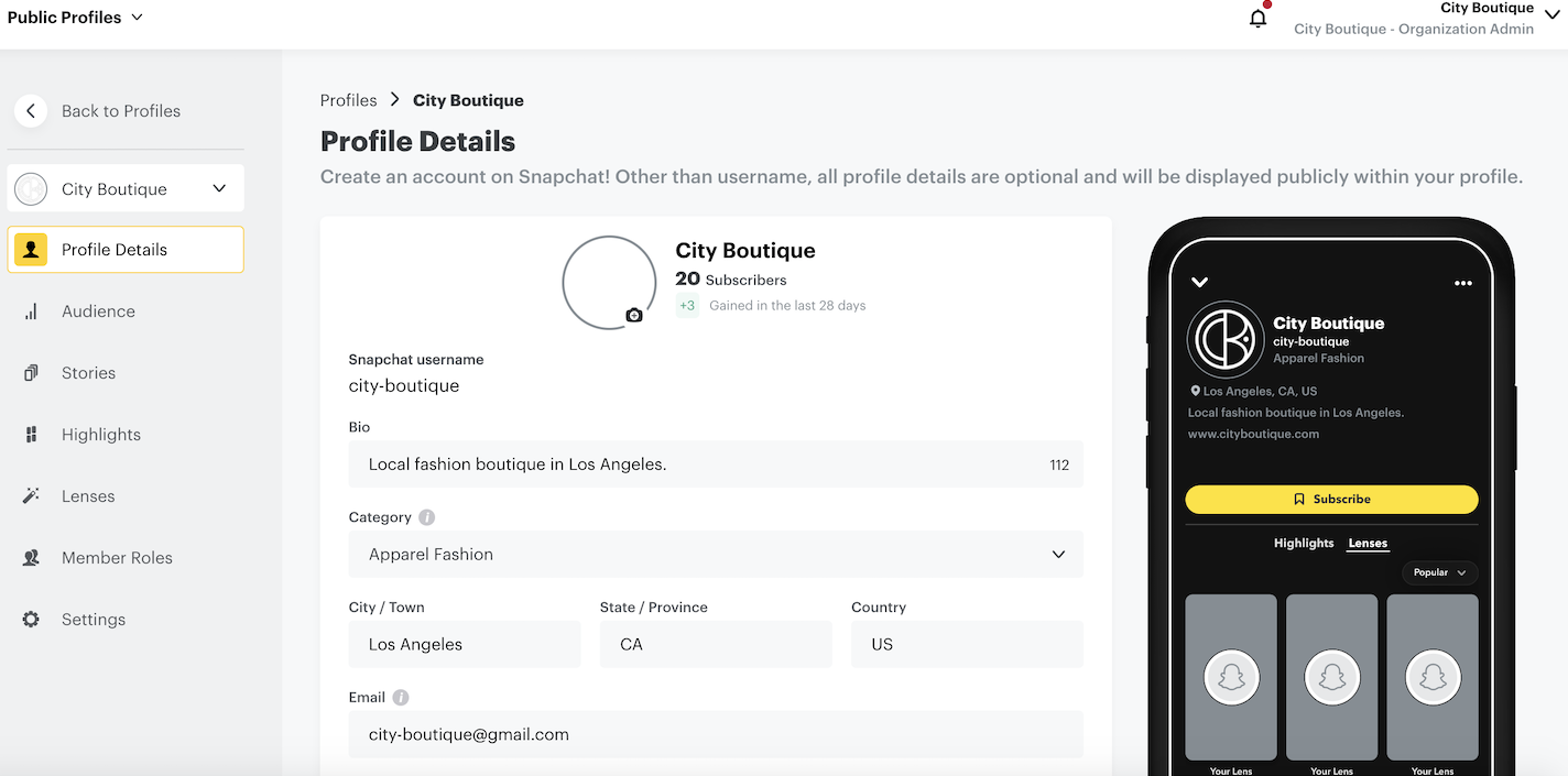 How to Set up a Public Profile for Your Business