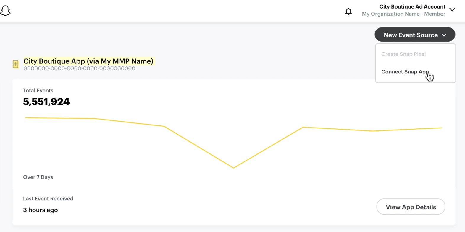 Configure Conversion Values through Snapchat Events Manager