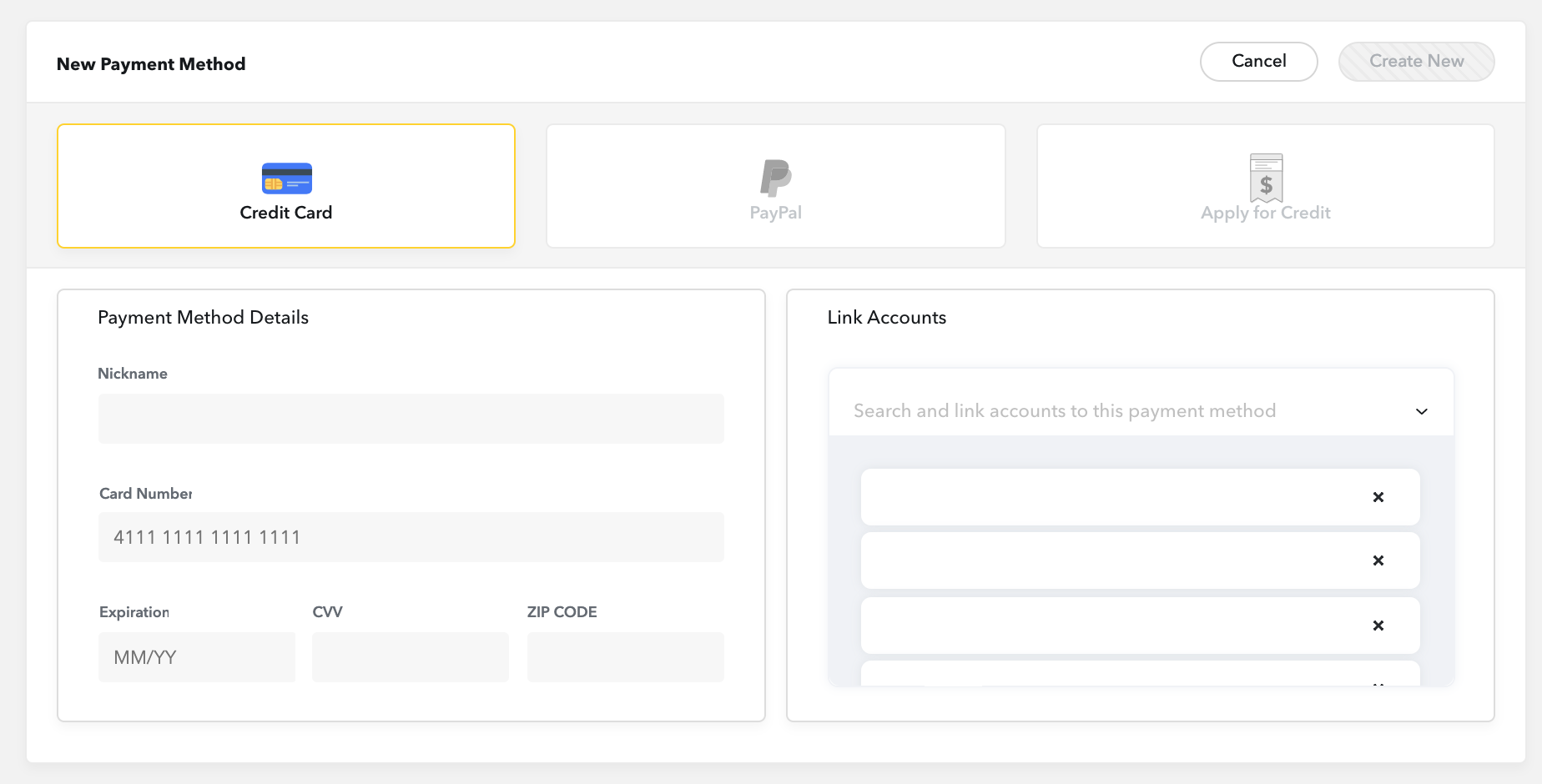 How to Add or Remove a Credit Card