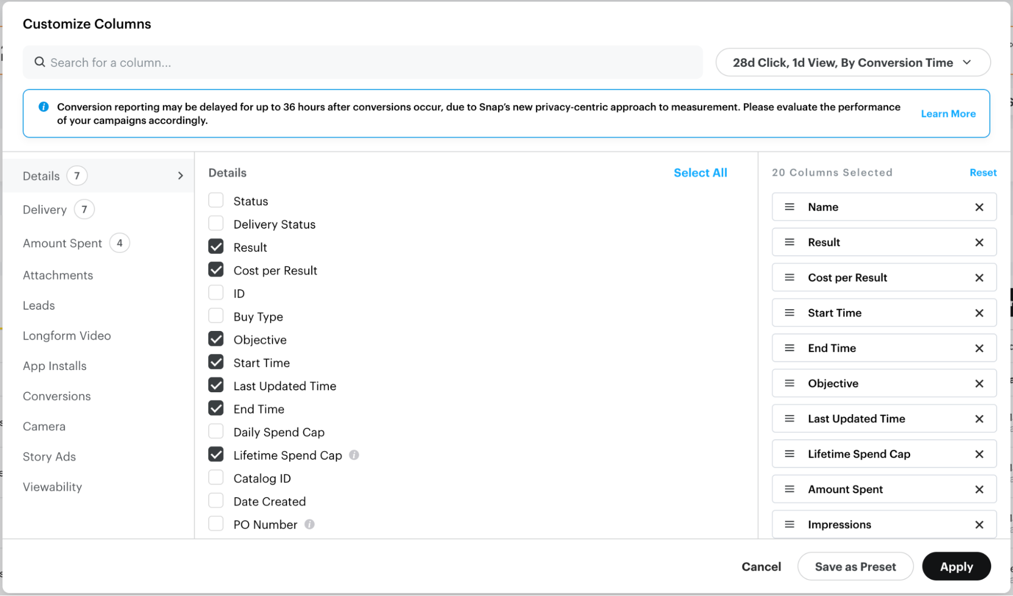 Use and Customize Preset Views