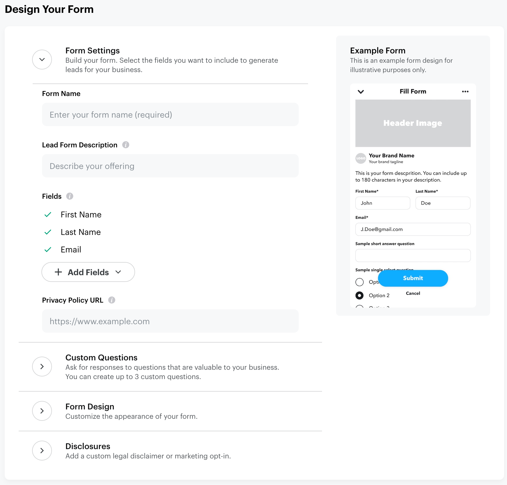 Create a Native Lead Generation Campaign