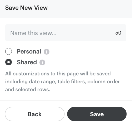 Create and Use a Saved View