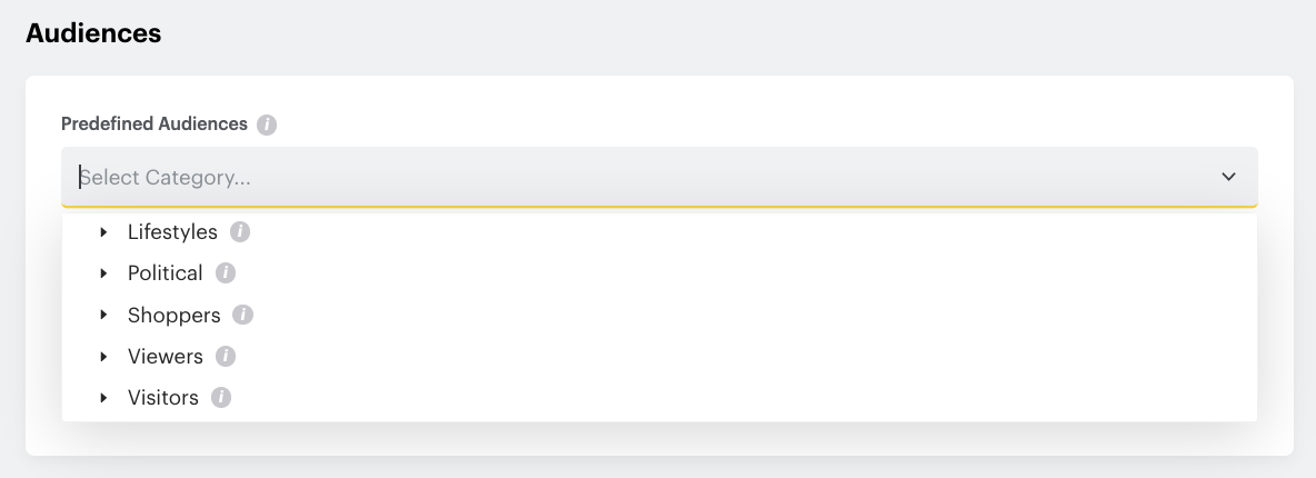 About Predefined Audiences