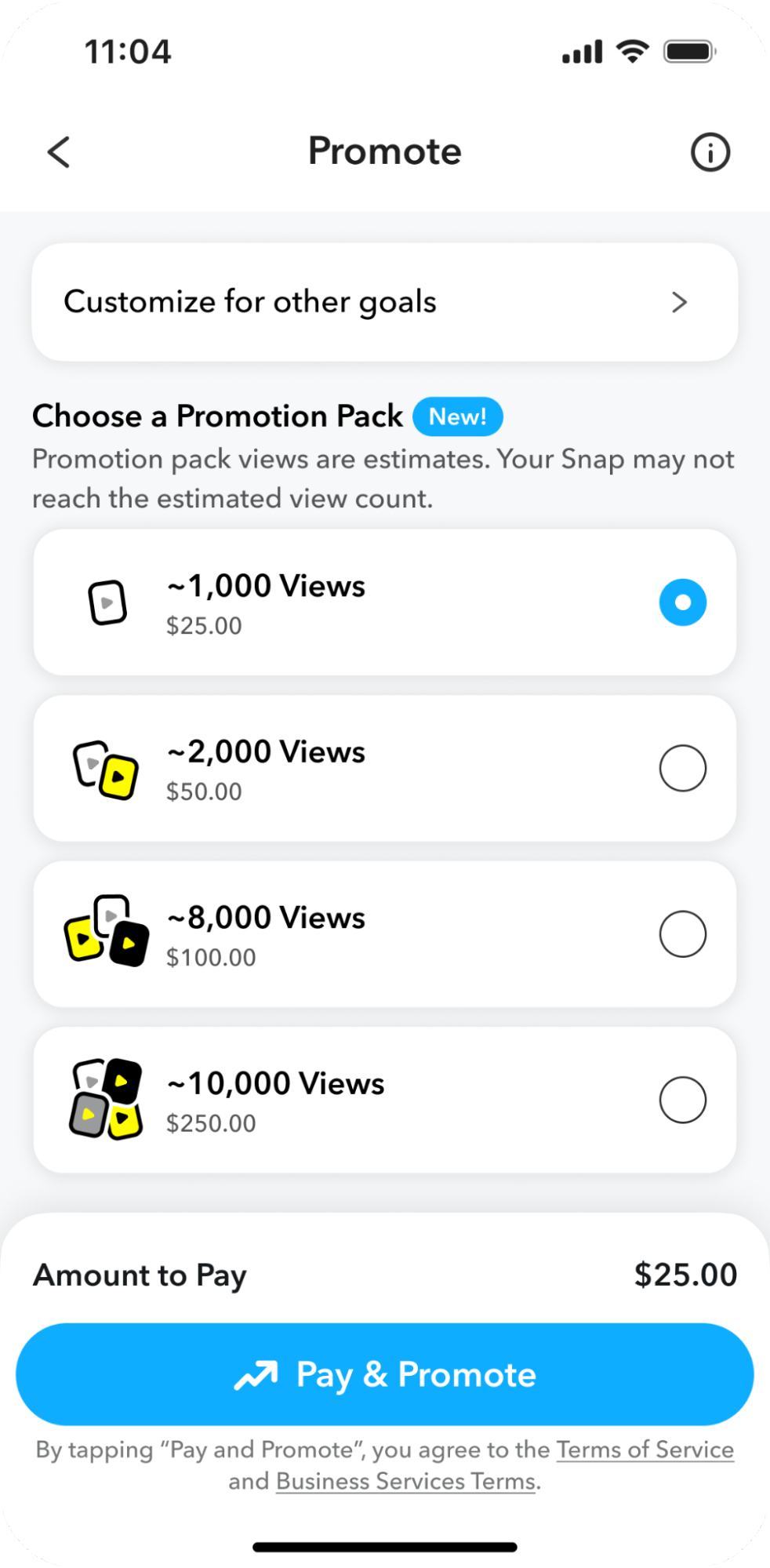 How to Promote a Snap In-App