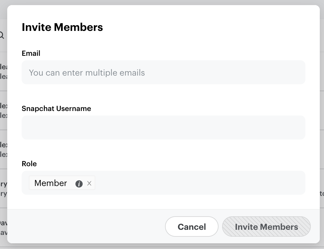 Invite a Member to an Organization