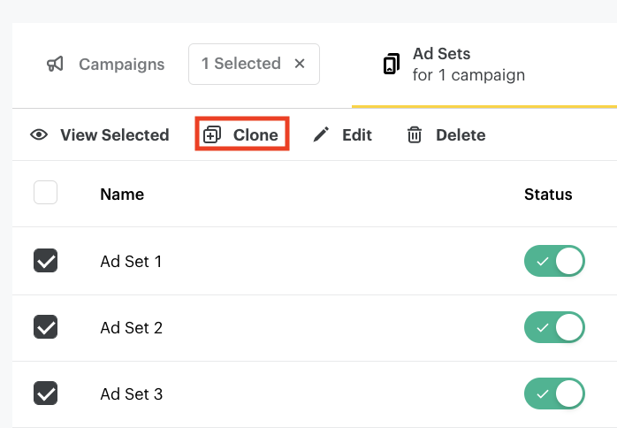 How to Bulk Clone Ad Sets