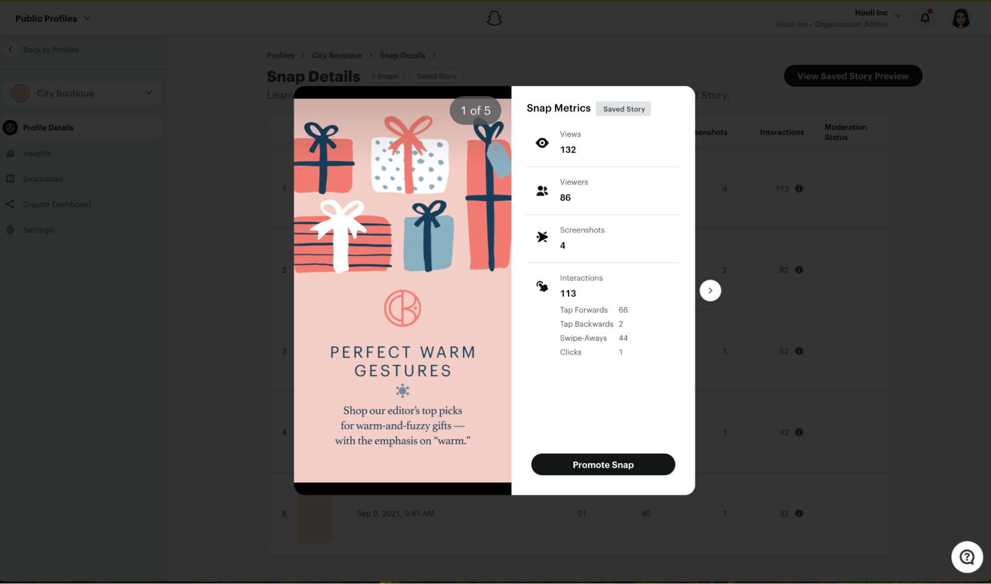How to Promote a Snap in Profile Manager