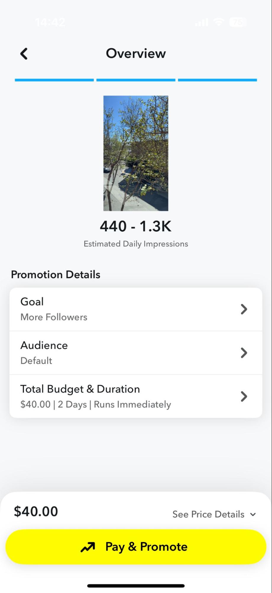 How to Promote a Snap In-App
